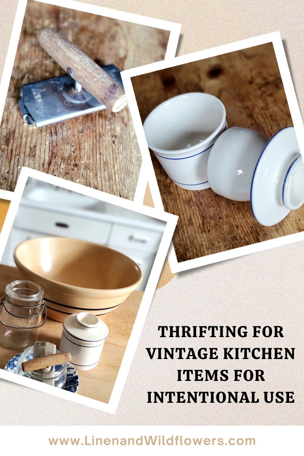 Thrifting for Vintage Kitchen Items for Intentional Use · Linen ...