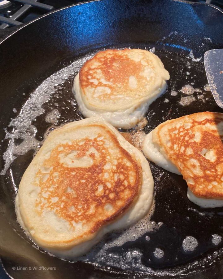 Old-Fashioned Homemade Buttermilk Pancakes Recipe · Linen & Wildflowers
