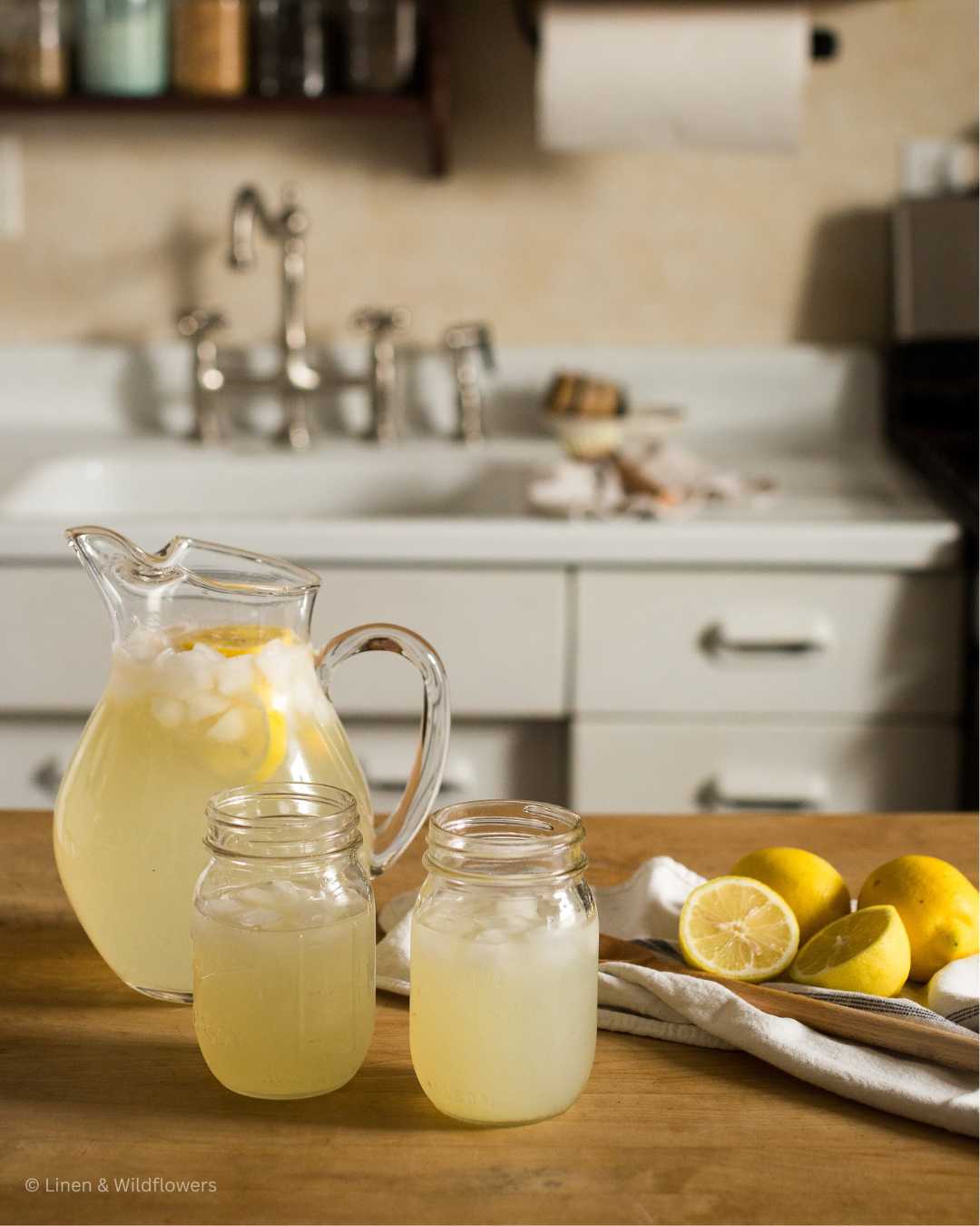 How to Make Southern Sweet Homemade Lemonade · Linen & Wildflowers