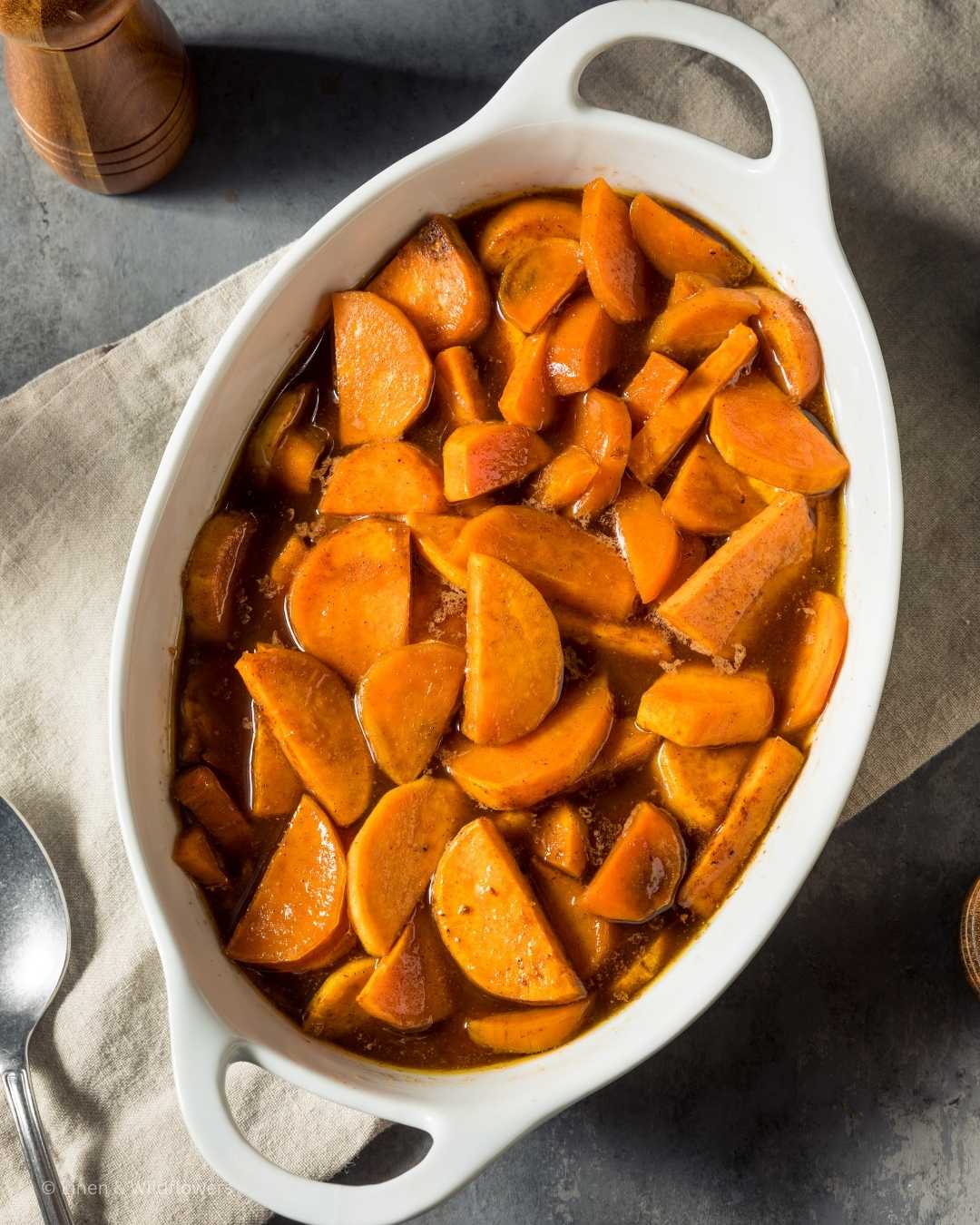 The Best Southern Style Candied Yams-Easy Recipe · Linen & Wildflowers