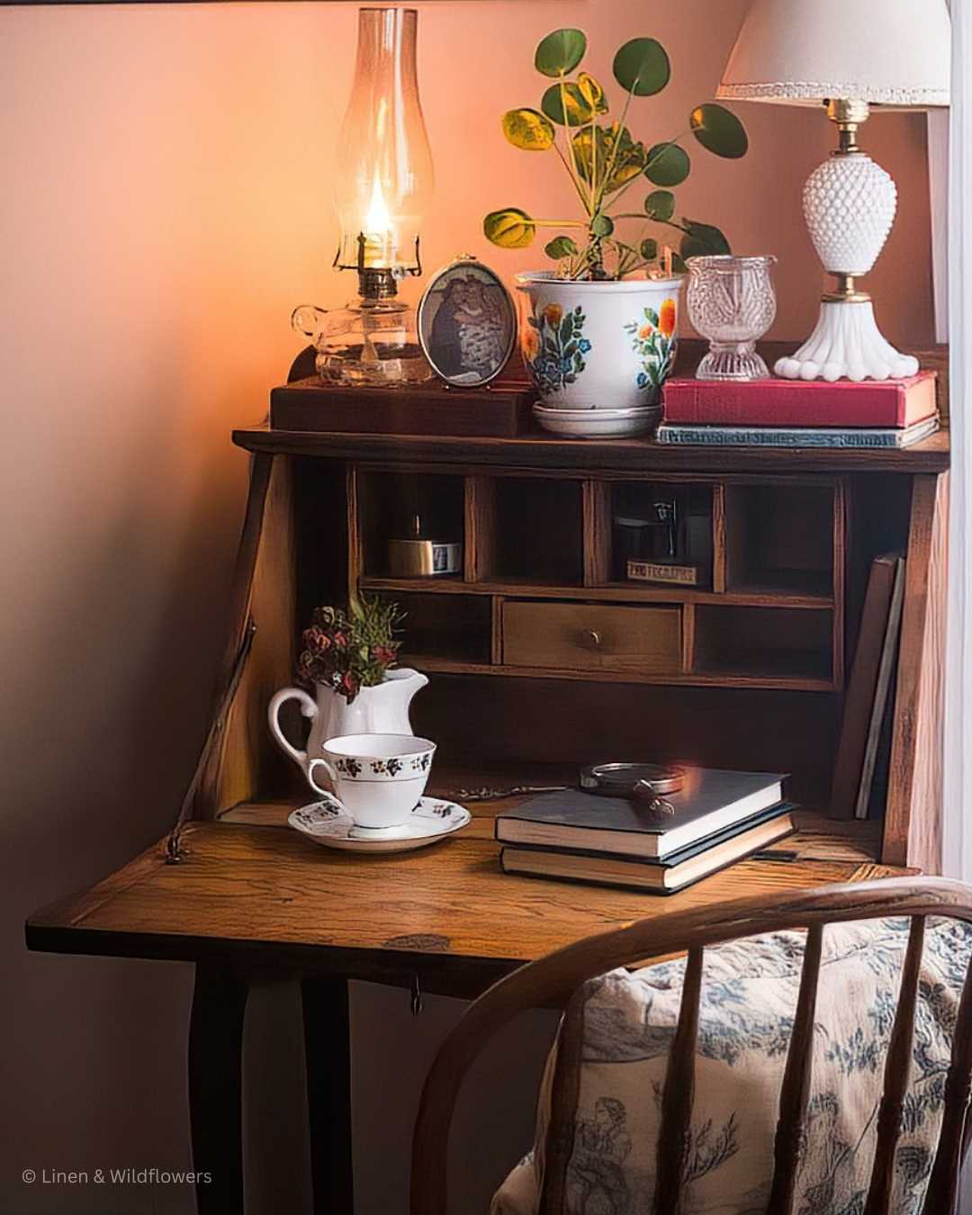 How to Create a Table Vignette Beautifully · Linen & Wildflowers