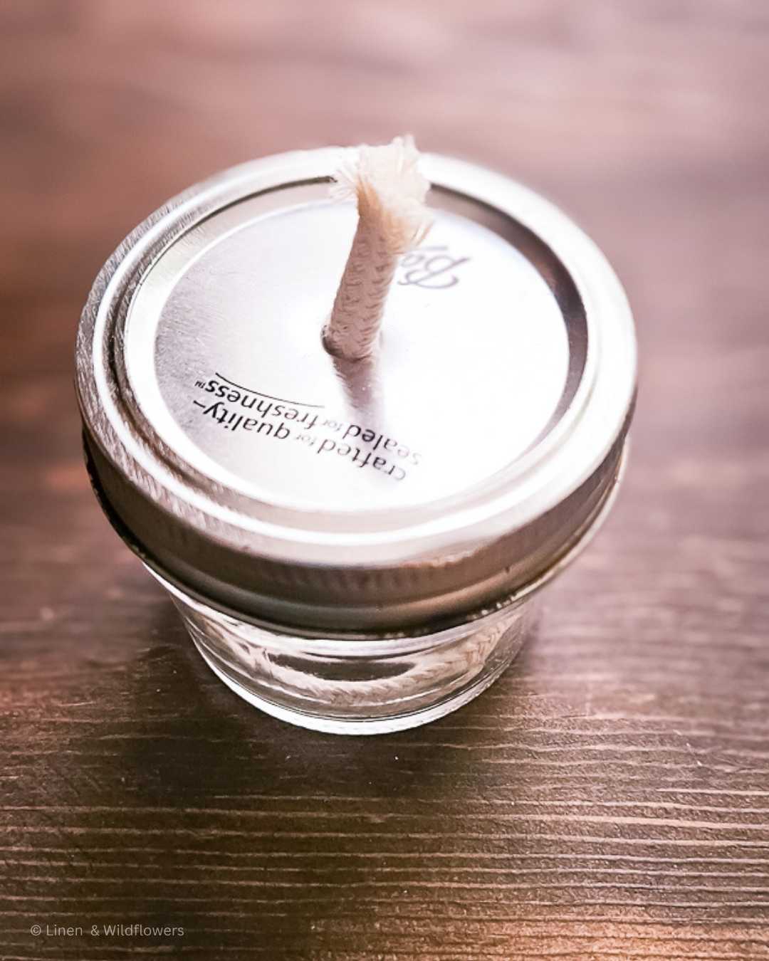 How to make a mason jar oil lamp · Linen & Wildflowers