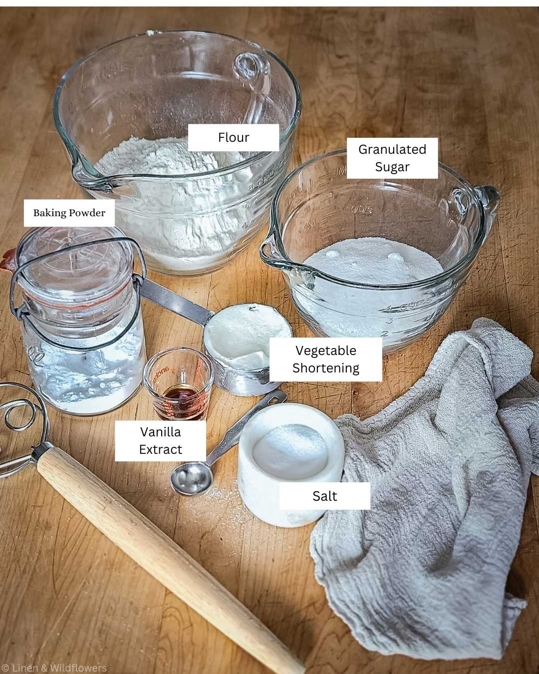 How to Make Homemade Yellow Cake Mix from Scratch · Linen & Wildflowers
