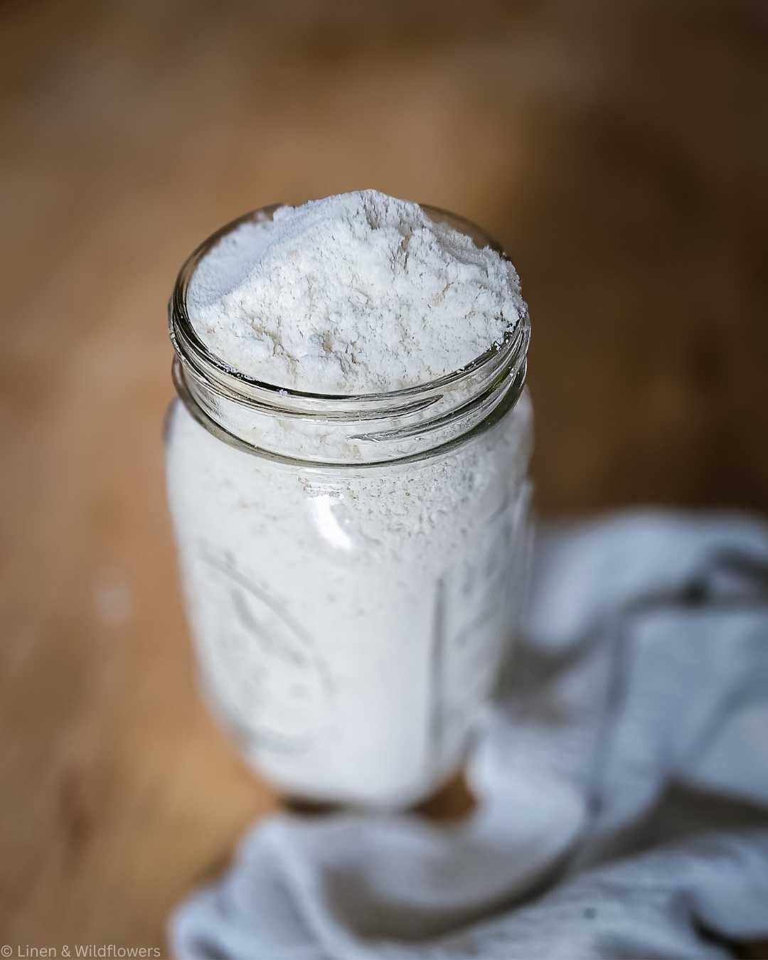 How to Make Homemade Yellow Cake Mix from Scratch · Linen & Wildflowers