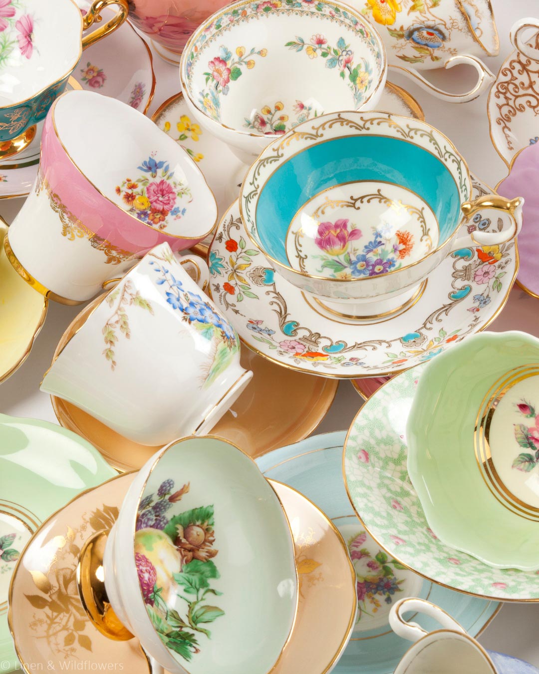 How to Style a Petite China Collection with Vintage Charm · Linen ...