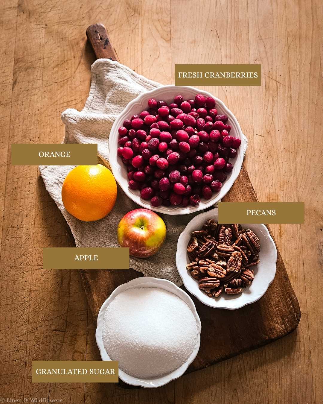 Easy Fresh Cranberry Relish (No-Cook Recipe) · Linen & Wildflowers