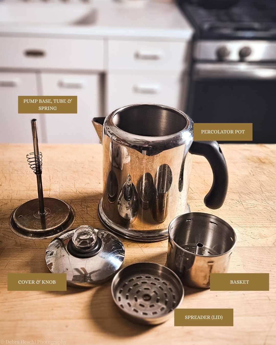 How to use a Stovetop Percolator · Linen & Wildflowers